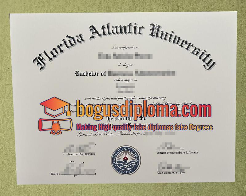 Have you seen a Florida Atlantic University (Fake FAU) Diploma in 2025 ...