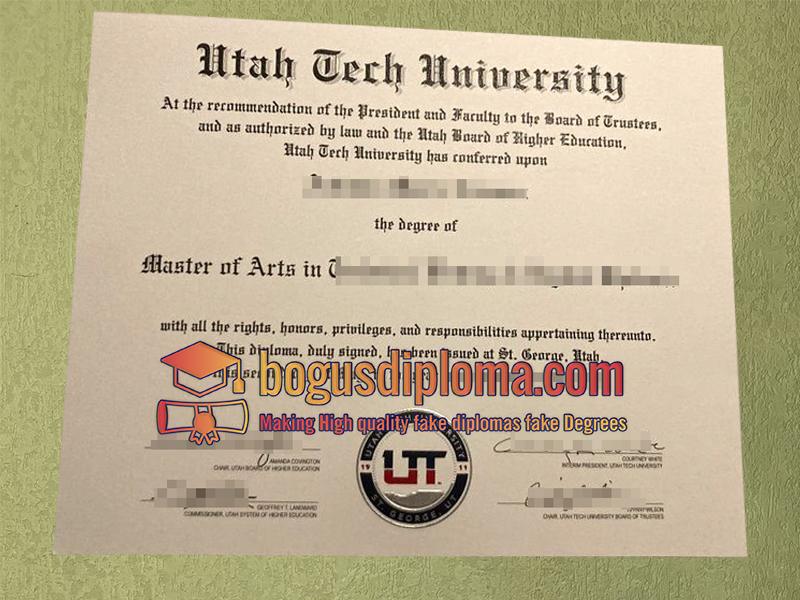 Secrets of Making a Fake Utah Tech University Diploma - BogusDiploma ...